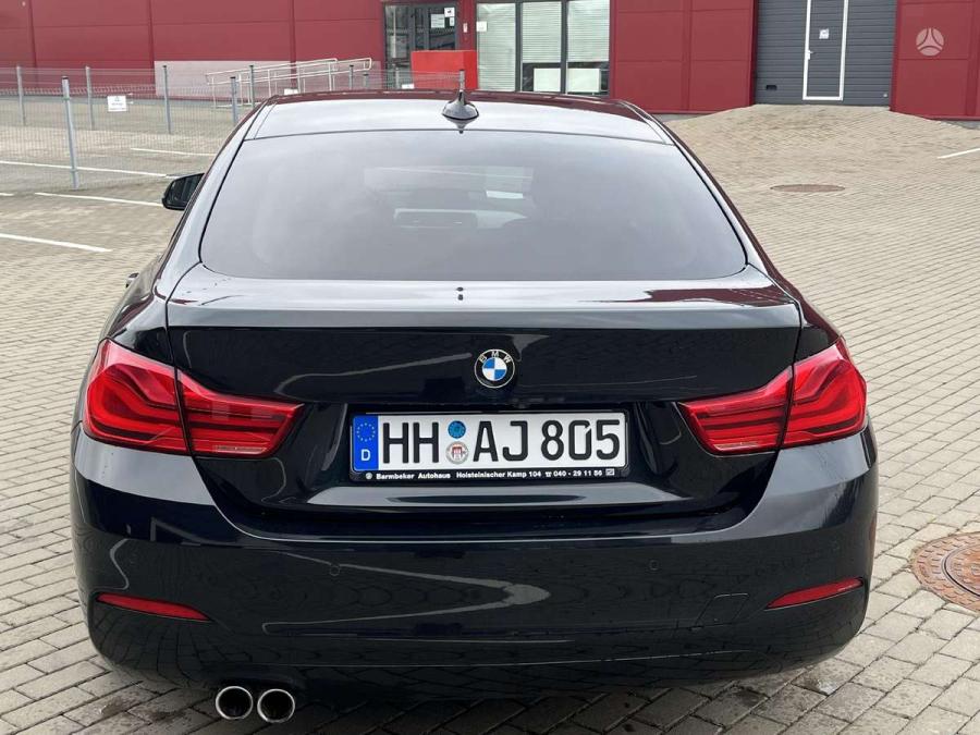 Melns BMW 420 Gran Coupe 2018 Kauņa, ar dzinēja tilpumu 2.00 L un nobraukumu 215 tūkst. km par 13250 €, foto 5 vietnē AUTOMOTO.COM.LV