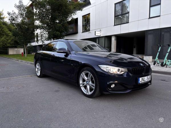 Blue BMW 420 Gran Coupe 2014 in Vilnius, with an engine capacity of 2.00 L and mileage of 259 thousand km for 10600 €, photo 1 on AUTOMOTO.COM.LV