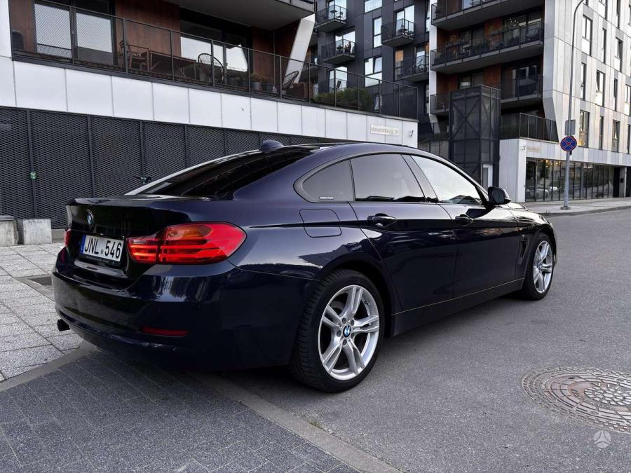 Zils BMW 420 Gran Coupe 2014 Viļņa, ar dzinēja tilpumu 2.00 L un nobraukumu 259 tūkst. km par 10600 €, foto 4 vietnē AUTOMOTO.COM.LV