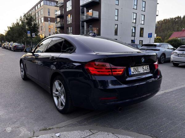 Blue BMW 420 Gran Coupe 2014 in Vilnius, with an engine capacity of 2.00 L and mileage of 259 thousand km for 10600 €, photo 5 on AUTOMOTO.COM.LV