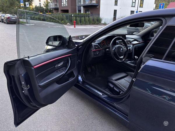 Blue BMW 420 Gran Coupe 2014 in Vilnius, with an engine capacity of 2.00 L and mileage of 259 thousand km for 10600 €, photo 10 on AUTOMOTO.COM.LV