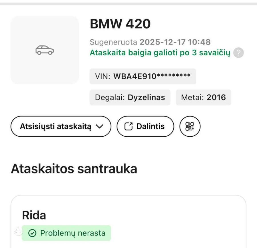 Blue BMW 420 Gran Coupe 2016 in Vilnius, with an engine capacity of 2.00 L and mileage of 193 thousand km for 15900 €, photo 12 on AUTOMOTO.COM.LV