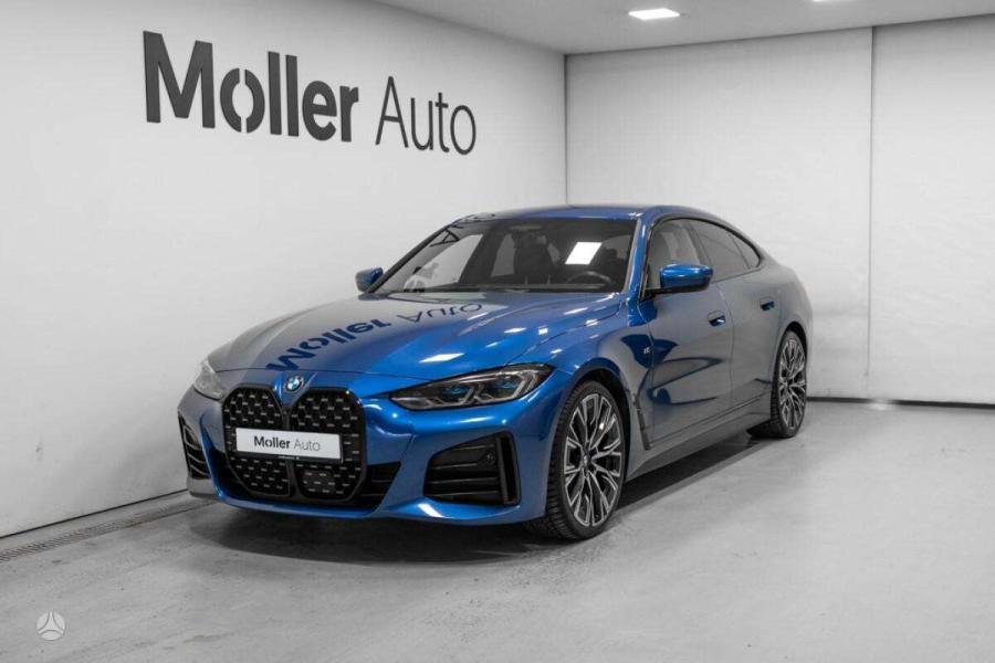 Blue BMW 420 Gran Coupe 2023 in Vilnius, with an engine capacity of 2.00 L and mileage of 116 thousand km for 36900 €, photo 1 on AUTOMOTO.COM.LV