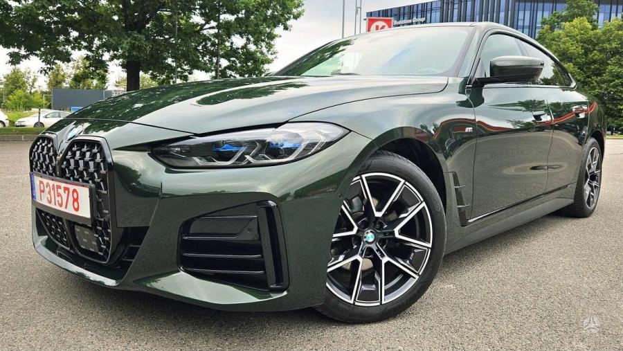 Зеленый БМВ 420 Gran Coupe 2023 в Вильнюс, объемом двигателя 2.00 л и пробегом 46 тыс. км за 36905 €, фото 1 на AUTOMOTO.COM.LV