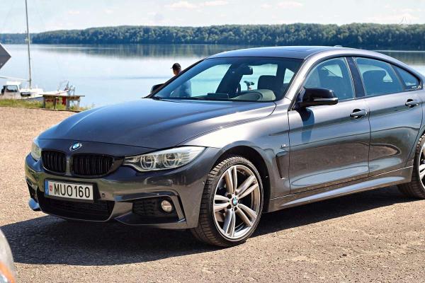 Pelēks BMW 420 Gran Coupe 2014 Kauņa, ar dzinēja tilpumu 2.00 L un nobraukumu 320 tūkst. km par 13500 €, foto 1 vietnē AUTOMOTO.COM.LV