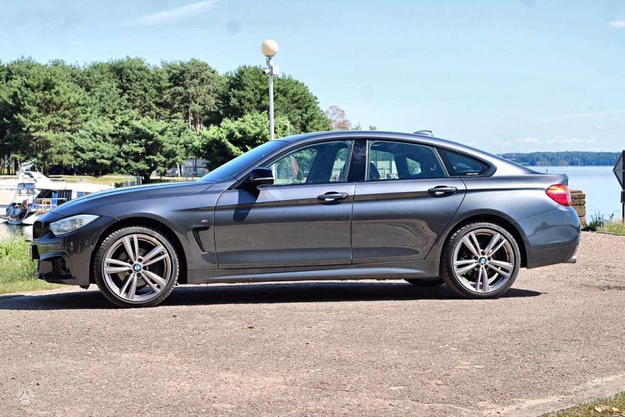 Grey BMW 420 Gran Coupe 2014 in Kaunas, with an engine capacity of 2.00 L and mileage of 320 thousand km for 13500 €, photo 5 on AUTOMOTO.COM.LV