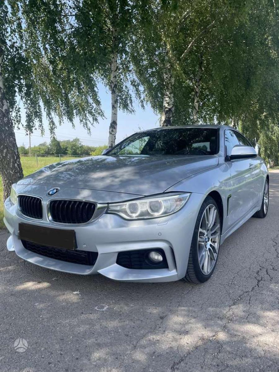Pelēks BMW 420 Gran Coupe 2015 Raseiniai, ar dzinēja tilpumu 2.00 L un nobraukumu 380 tūkst. km par 12800 €, foto 1 vietnē AUTOMOTO.COM.LV