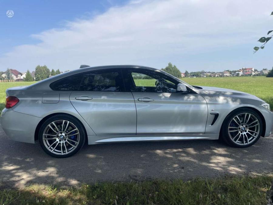 Pelēks BMW 420 Gran Coupe 2015 Raseiniai, ar dzinēja tilpumu 2.00 L un nobraukumu 380 tūkst. km par 12800 €, foto 5 vietnē AUTOMOTO.COM.LV