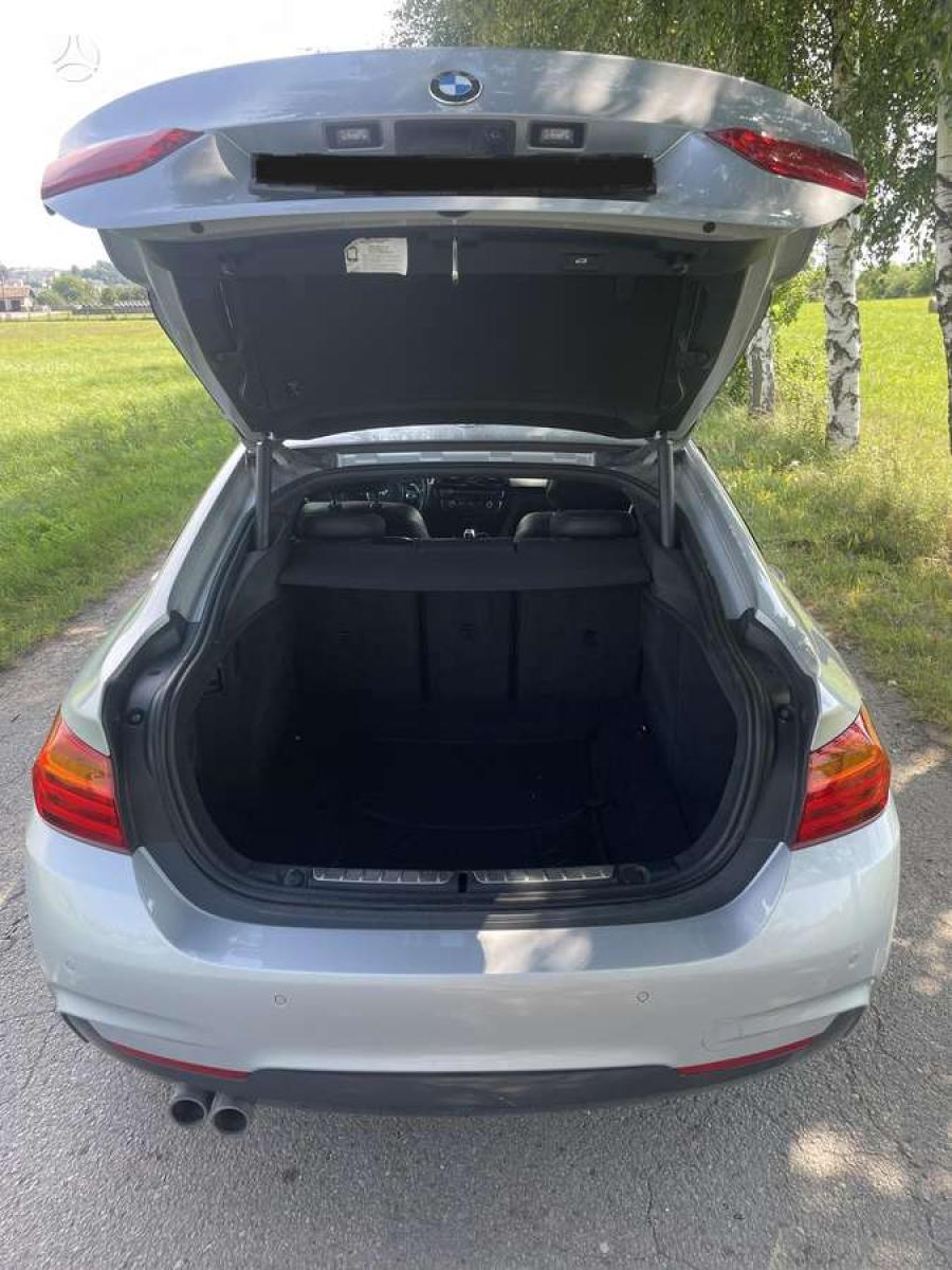 Pelēks BMW 420 Gran Coupe 2015 Raseiniai, ar dzinēja tilpumu 2.00 L un nobraukumu 380 tūkst. km par 12800 €, foto 8 vietnē AUTOMOTO.COM.LV
