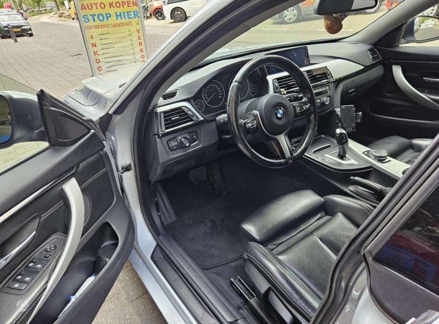 Grey BMW 420 Gran Coupe 2016 in Kaunas, with an engine capacity of 2.00 L and mileage of 300 thousand km for 12750 €, photo 7 on AUTOMOTO.COM.LV