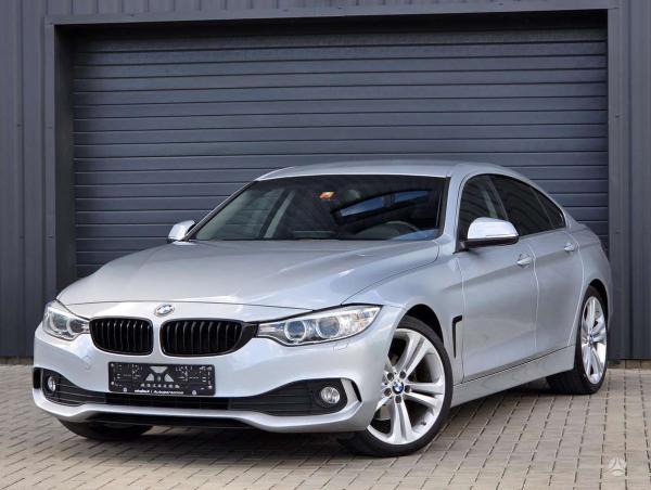 Grey BMW 420 Gran Coupe 2016 in Kaunas, with an engine capacity of 2.00 L and mileage of 300 thousand km for 12750 €, photo 1 on AUTOMOTO.COM.LV