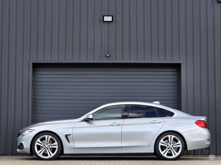 Grey BMW 420 Gran Coupe 2016 in Kaunas, with an engine capacity of 2.00 L and mileage of 300 thousand km for 12750 €, photo 3 on AUTOMOTO.COM.LV