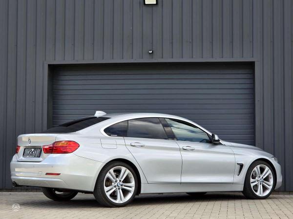 Grey BMW 420 Gran Coupe 2016 in Kaunas, with an engine capacity of 2.00 L and mileage of 300 thousand km for 12750 €, photo 5 on AUTOMOTO.COM.LV