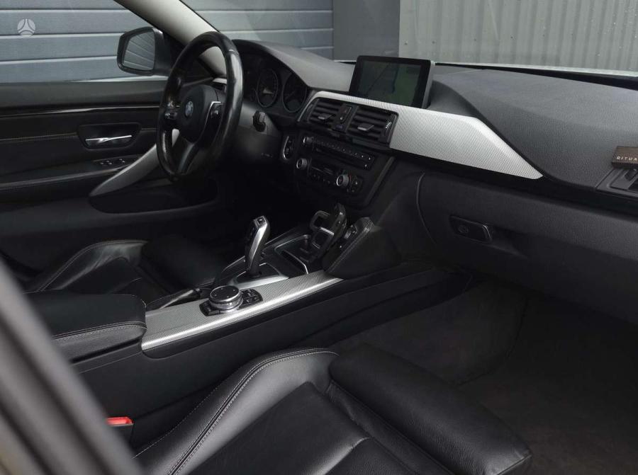 Grey BMW 420 Gran Coupe 2016 in Kaunas, with an engine capacity of 2.00 L and mileage of 300 thousand km for 12750 €, photo 9 on AUTOMOTO.COM.LV