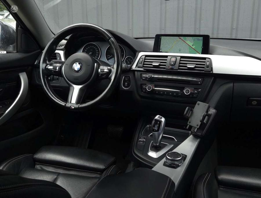 Grey BMW 420 Gran Coupe 2016 in Kaunas, with an engine capacity of 2.00 L and mileage of 300 thousand km for 12750 €, photo 11 on AUTOMOTO.COM.LV