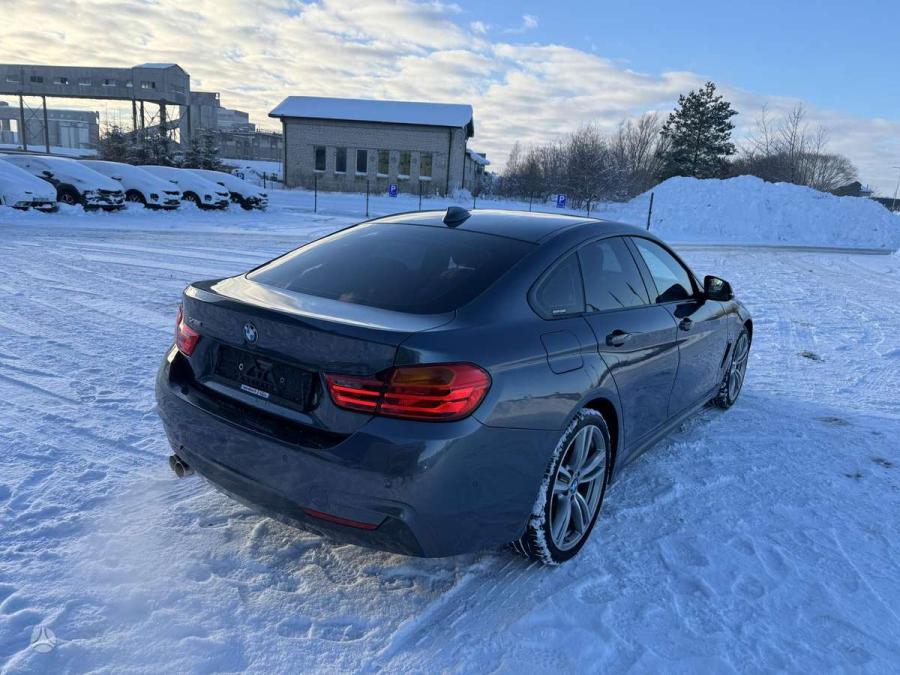 Grey BMW 420 Gran Coupe 2017 in Telschi, with an engine capacity of 2.00 L and mileage of 268 thousand km for 14999 €, photo 7 on AUTOMOTO.COM.LV