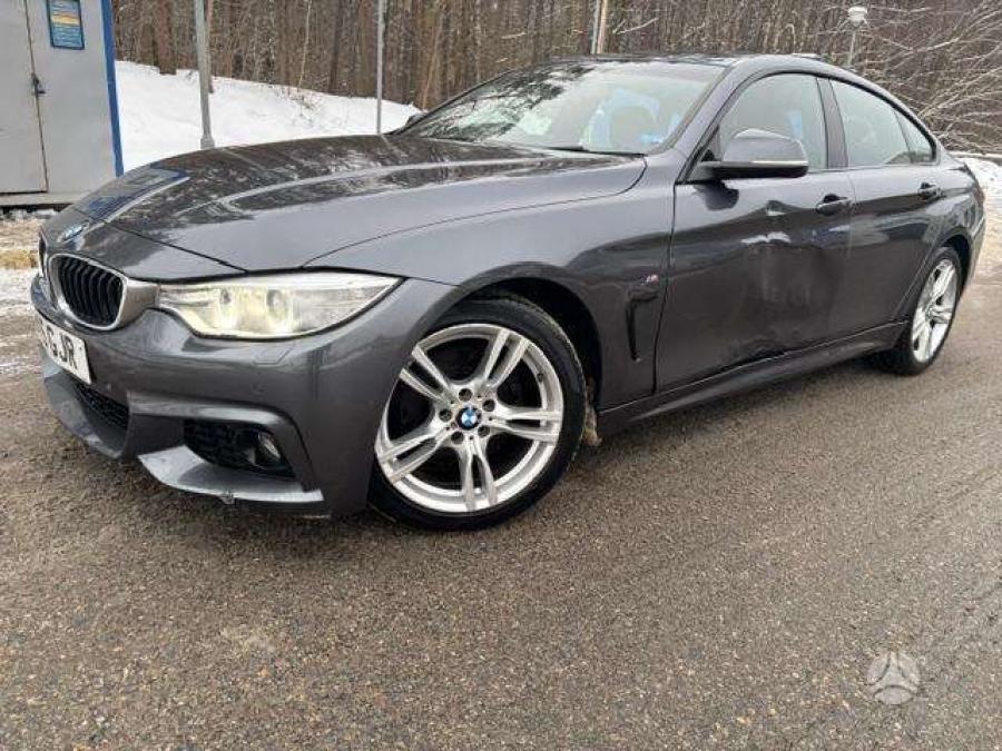 Grey BMW 420 Gran Coupe 2017 in Vilnius, with an engine capacity of 2.00 L and mileage of 154 thousand km for 5800 €, photo 2 on AUTOMOTO.COM.LV