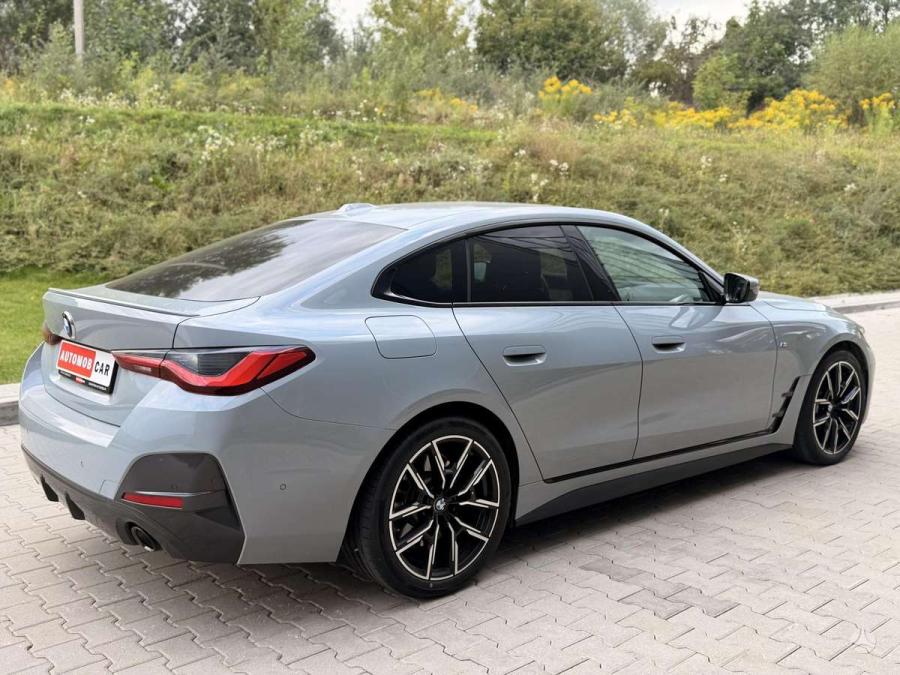 Grey BMW 420 Gran Coupe 2022 in Vilnius, with an engine capacity of 2.00 L and mileage of 61 thousand km for 39500 €, photo 6 on AUTOMOTO.COM.LV