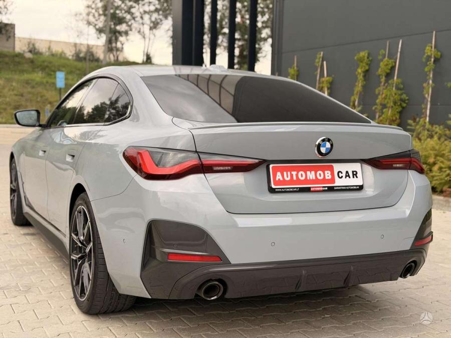 Grey BMW 420 Gran Coupe 2022 in Vilnius, with an engine capacity of 2.00 L and mileage of 61 thousand km for 39500 €, photo 9 on AUTOMOTO.COM.LV