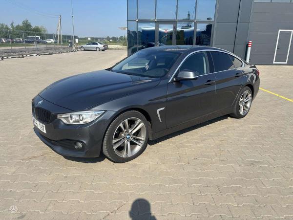 Grey BMW 420 Gran Coupe 2015 in Kaunas, with an engine capacity of 2.00 L and mileage of 183 thousand km for 15900 €, photo 1 on AUTOMOTO.COM.LV