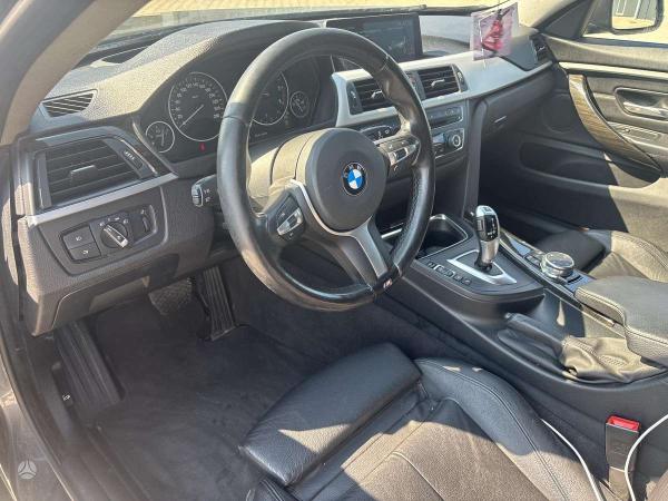 Grey BMW 420 Gran Coupe 2015 in Kaunas, with an engine capacity of 2.00 L and mileage of 183 thousand km for 15900 €, photo 9 on AUTOMOTO.COM.LV