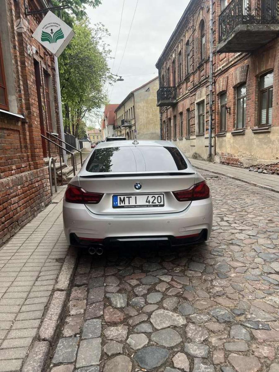 Pelēks BMW 420 Gran Coupe 2016 Kauņa, ar dzinēja tilpumu 2.00 L un nobraukumu 210 tūkst. km par 16899 €, foto 5 vietnē AUTOMOTO.COM.LV