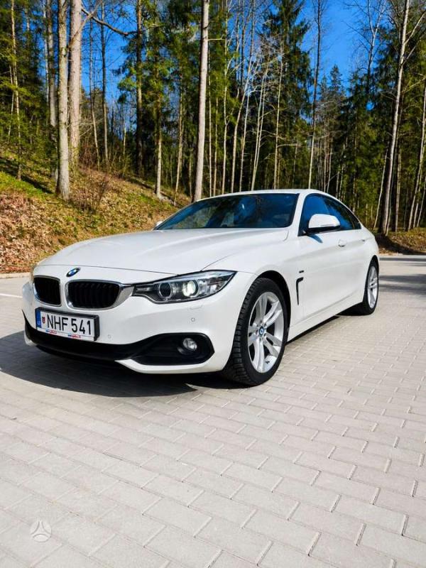 Balts BMW 420 Gran Coupe 2014 Viļņa, ar dzinēja tilpumu 2.00 L un nobraukumu 265 tūkst. km par 11700 €, foto 1 vietnē AUTOMOTO.COM.LV