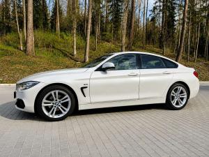 White BMW 420 Gran Coupe 2014 in Vilnius, with an engine capacity of 2.00 L and mileage of 265 thousand km for 11700 €, photo 4 on AUTOMOTO.COM.LV