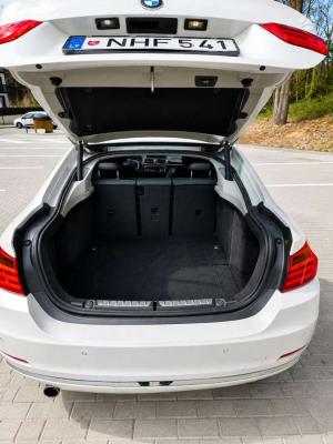 White BMW 420 Gran Coupe 2014 in Vilnius, with an engine capacity of 2.00 L and mileage of 265 thousand km for 11700 €, photo 11 on AUTOMOTO.COM.LV