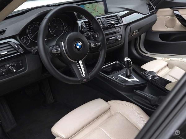 White BMW 420 Gran Coupe 2015 in Kaunas, with an engine capacity of 2.00 L and mileage of 297 thousand km for 14250 €, photo 6 on AUTOMOTO.COM.LV