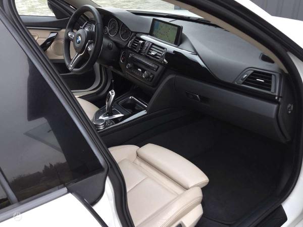White BMW 420 Gran Coupe 2015 in Kaunas, with an engine capacity of 2.00 L and mileage of 297 thousand km for 14250 €, photo 8 on AUTOMOTO.COM.LV