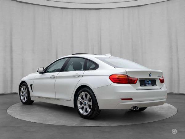 White BMW 420 Gran Coupe 2015 in Marijampole, with an engine capacity of 2.00 L and mileage of 260 thousand km for 10450 €, photo 7 on AUTOMOTO.COM.LV