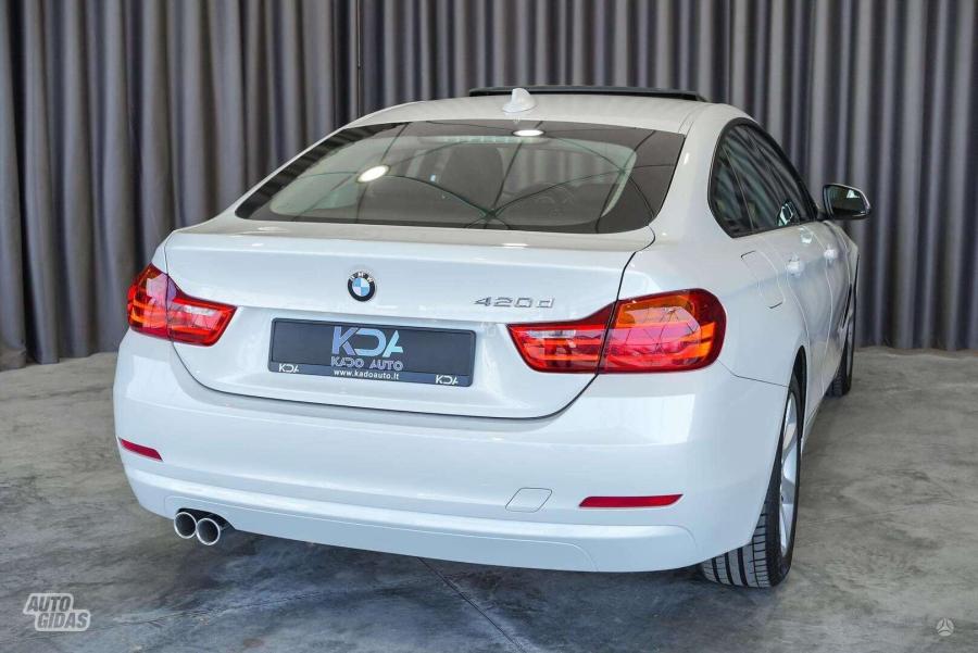Balts BMW 420 Gran Coupe 2015 Marijampole, ar dzinēja tilpumu 2.00 L un nobraukumu 260 tūkst. km par 10250 €, foto 12 vietnē AUTOMOTO.COM.LV