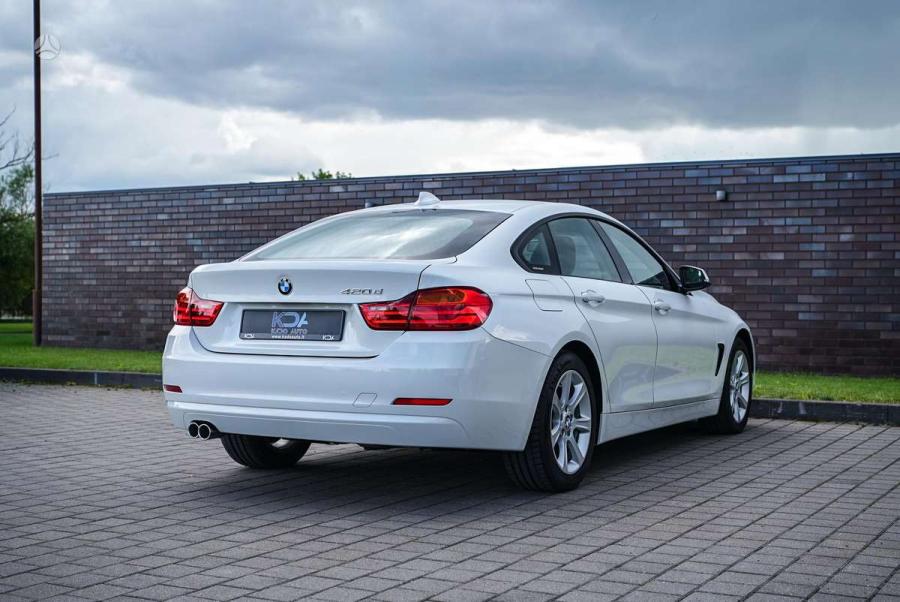 Balts BMW 420 Gran Coupe 2015 Marijampole, ar dzinēja tilpumu 2.00 L un nobraukumu 260 tūkst. km par 9950 €, foto 13 vietnē AUTOMOTO.COM.LV