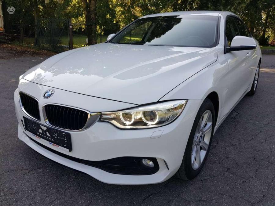 White BMW 420 Gran Coupe 2016 in Siauliai, with an engine capacity of 2.00 L and mileage of 275 thousand km for 8700 €, photo 4 on AUTOMOTO.COM.LV