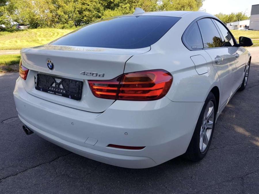 White BMW 420 Gran Coupe 2016 in Siauliai, with an engine capacity of 2.00 L and mileage of 275 thousand km for 8700 €, photo 7 on AUTOMOTO.COM.LV