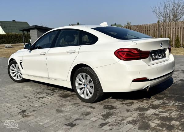 White BMW 420 Gran Coupe 2018 in Druskininkai, with an engine capacity of 2.00 L and mileage of 179 thousand km for 13199 €, photo 4 on AUTOMOTO.COM.LV