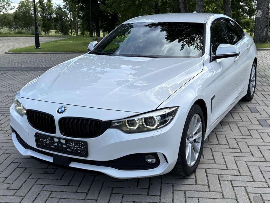 White BMW 420 Gran Coupe 2018 in Kaunas, with an engine capacity of 2.00 L and mileage of 216 thousand km for 15350 €, photo 4 on AUTOMOTO.COM.LV
