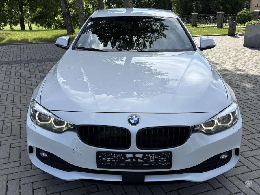White BMW 420 Gran Coupe 2018 in Kaunas, with an engine capacity of 2.00 L and mileage of 216 thousand km for 15350 €, photo 6 on AUTOMOTO.COM.LV