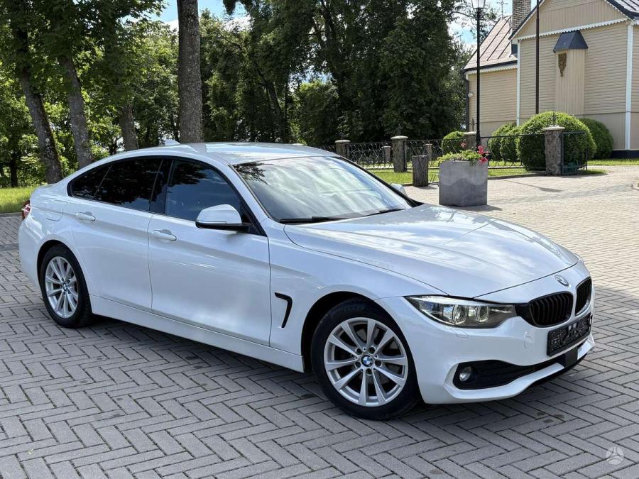 White BMW 420 Gran Coupe 2018 in Kaunas, with an engine capacity of 2.00 L and mileage of 216 thousand km for 15350 €, photo 7 on AUTOMOTO.COM.LV