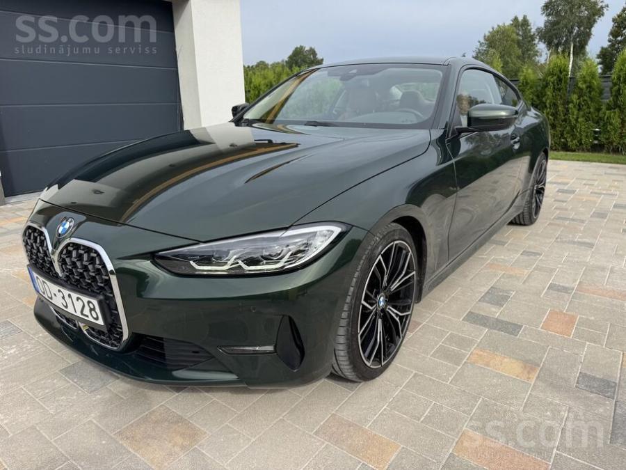 Green BMW 420 2021 in Jelgava, with an engine capacity of 2.00 L and mileage of 93 thousand km for 32500 €, photo 1 on AUTOMOTO.COM.LV