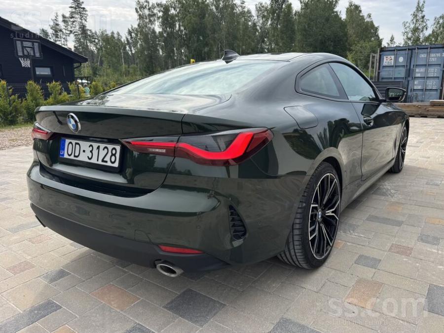 Green BMW 420 2021 in Jelgava, with an engine capacity of 2.00 L and mileage of 93 thousand km for 32500 €, photo 6 on AUTOMOTO.COM.LV