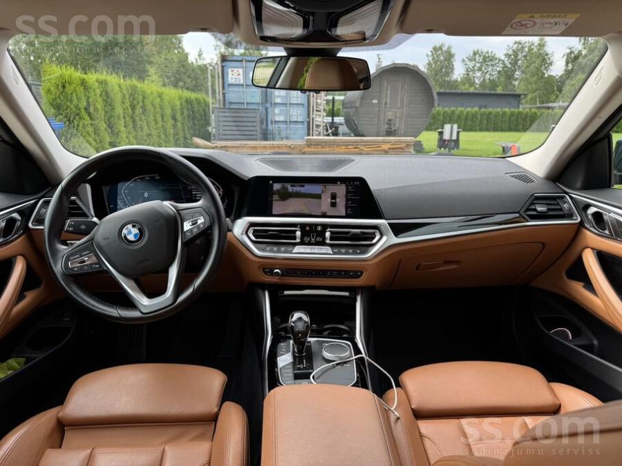 Green BMW 420 2021 in Jelgava, with an engine capacity of 2.00 L and mileage of 93 thousand km for 32500 €, photo 10 on AUTOMOTO.COM.LV