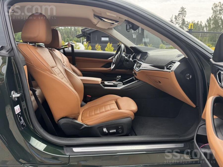 Green BMW 420 2021 in Jelgava, with an engine capacity of 2.00 L and mileage of 93 thousand km for 32500 €, photo 12 on AUTOMOTO.COM.LV