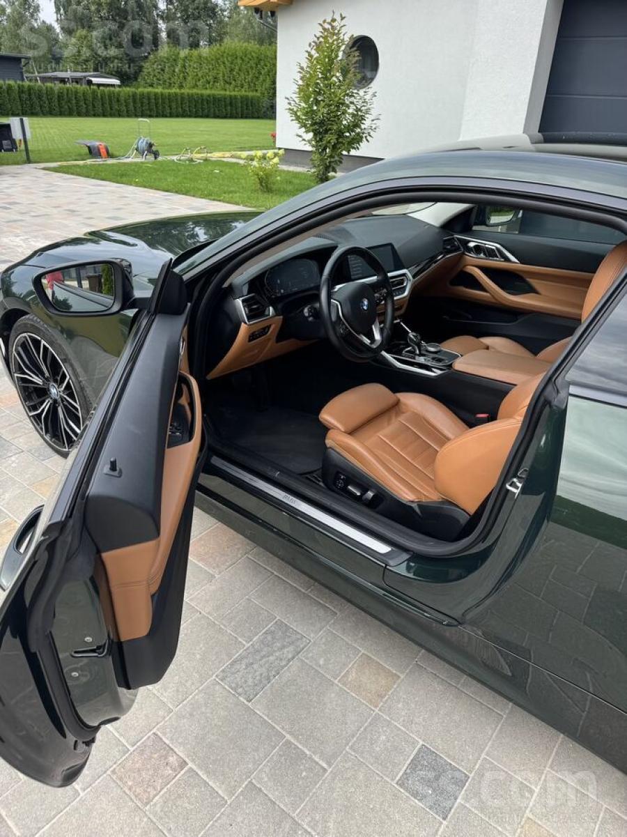 Green BMW 420 2021 in Jelgava, with an engine capacity of 2.00 L and mileage of 93 thousand km for 32500 €, photo 13 on AUTOMOTO.COM.LV
