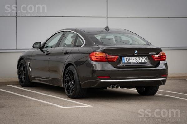 Grey BMW 420 2016 in Riga, with an engine capacity of 2.00 L and mileage of 237 thousand km for 13950 €, photo 6 on AUTOMOTO.COM.LV