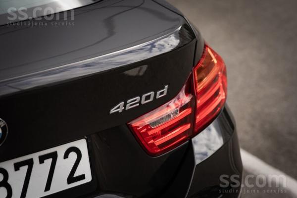 Grey BMW 420 2016 in Riga, with an engine capacity of 2.00 L and mileage of 237 thousand km for 13950 €, photo 7 on AUTOMOTO.COM.LV
