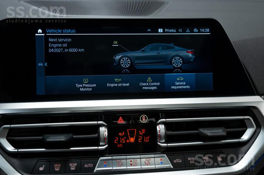 Pelēks BMW 420 2021 Rīga, ar dzinēja tilpumu 2.00 L un nobraukumu 32 tūkst. km par 39500 €, foto 12 vietnē AUTOMOTO.COM.LV
