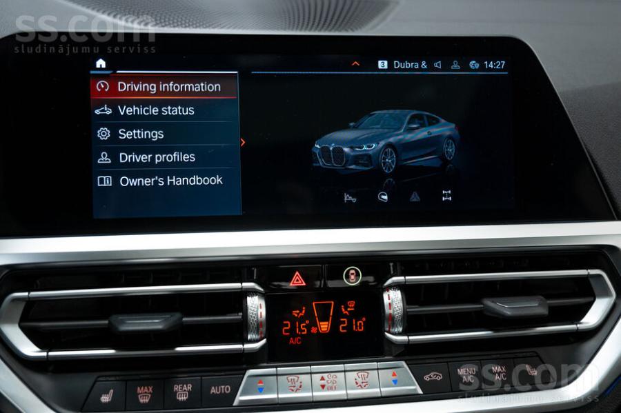 Pelēks BMW 420 2021 Rīga, ar dzinēja tilpumu 2.00 L un nobraukumu 32 tūkst. km par 39500 €, foto 26 vietnē AUTOMOTO.COM.LV