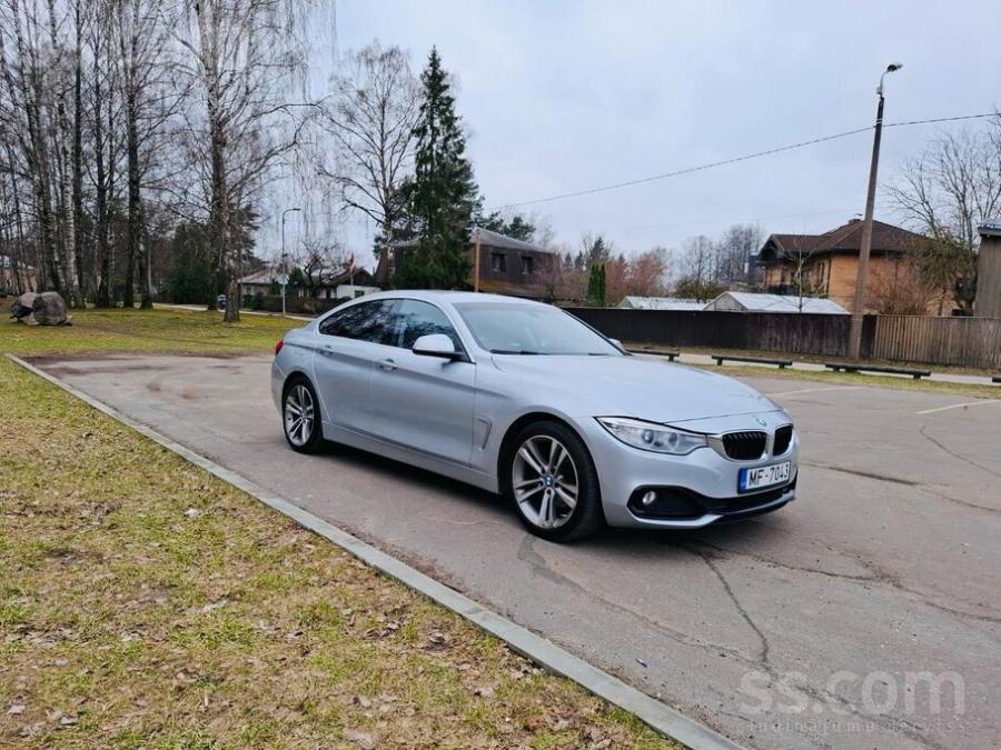 Grey BMW 420 2015 in Riga, with an engine capacity of 2.00 L and mileage of 216 thousand km for 12500 €, photo 1 on AUTOMOTO.COM.LV